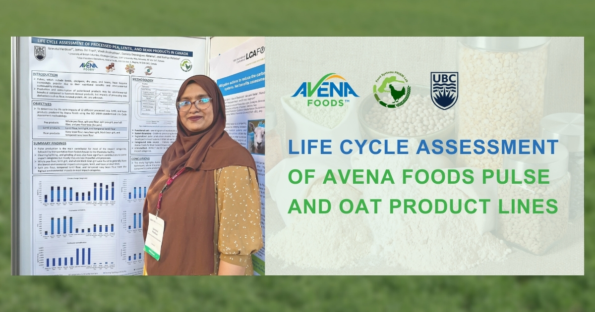 Groundbreaking Life Cycle Assessment of Pulse Ingredients by Avena Foods